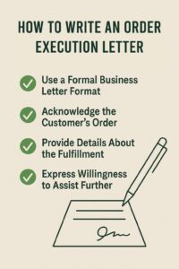 Order Execution Letter: Meaning, Format, Objectives, and Sample Specimen