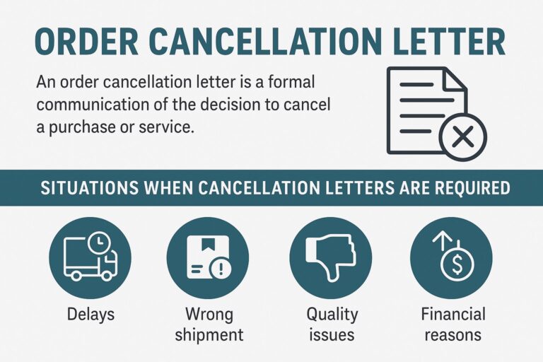 Order Cancellation Letter: Meaning, Format, Best Practices & Sample Letters