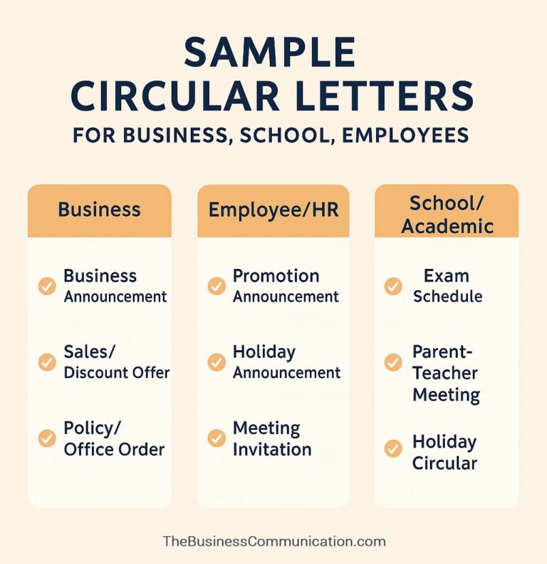 9 Sample Circular Letters for Business, School & Employees (Free Download)