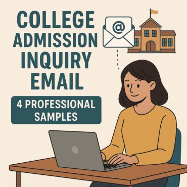 College Admission Inquiry Email: 4 Professional Samples & Writing Tips