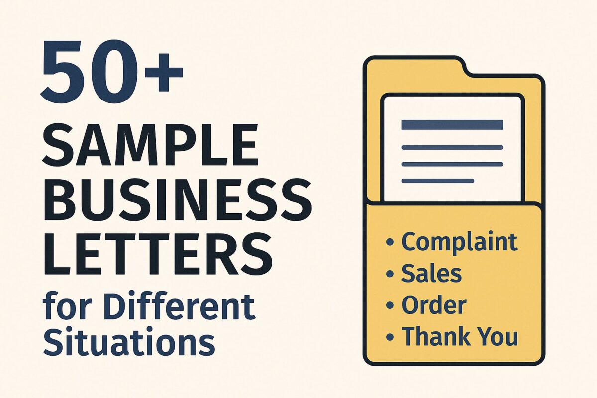 50+ Business Letter Samples for Different Situations (Google Docs)